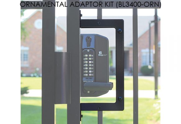 Single or Double-Sided Keypad for Metal Gate Lock with Key Override ...